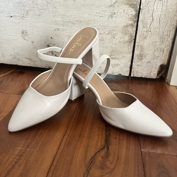 Lulus | Shoes | Maryna Off White Pointedtoe Mules | Poshmark